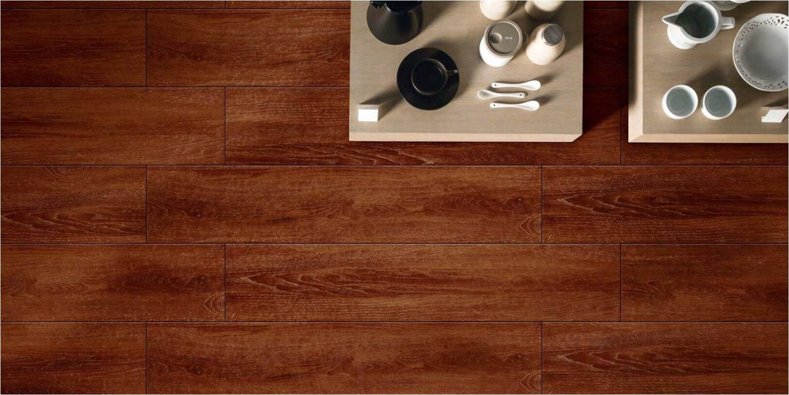 Natural Teak Color Vitrified Wooden Floor Tile Shop in Delhi | Artimozz